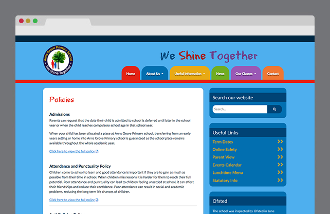 Anns Grove Primary Website Refresh - Ed HQ